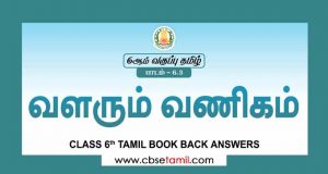 CBSE Class 6 Tamil Solution - 6.3 வளரும் வணிகம்