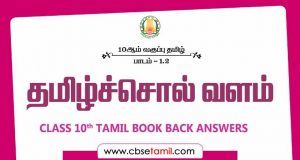 CBSE Class 10 Tamil Solution Chapter 1.2 - தமிழ்ச்சொல் வளம்